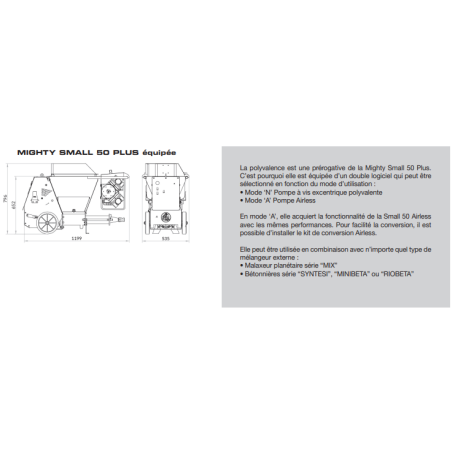 Machine à projeter small 50 PLUS MIGHTY en vente chez votre spécialiste ...
